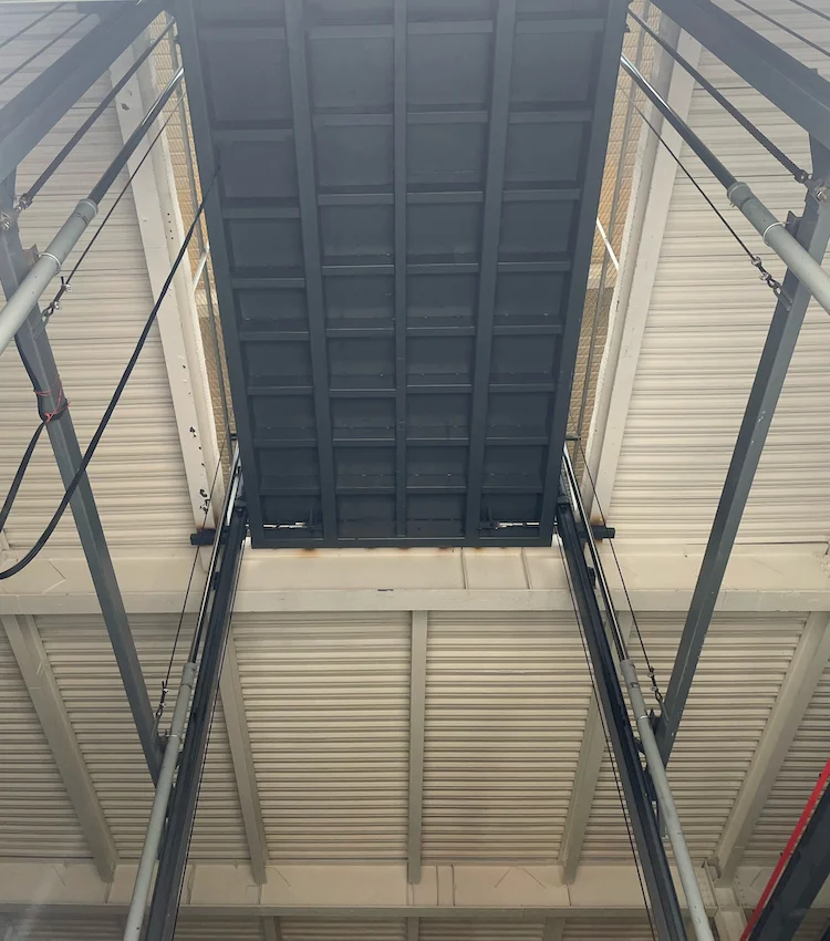 Industrial Warehouse Hydraulic Vertical Guide Rail Cargo Lift Goods ...