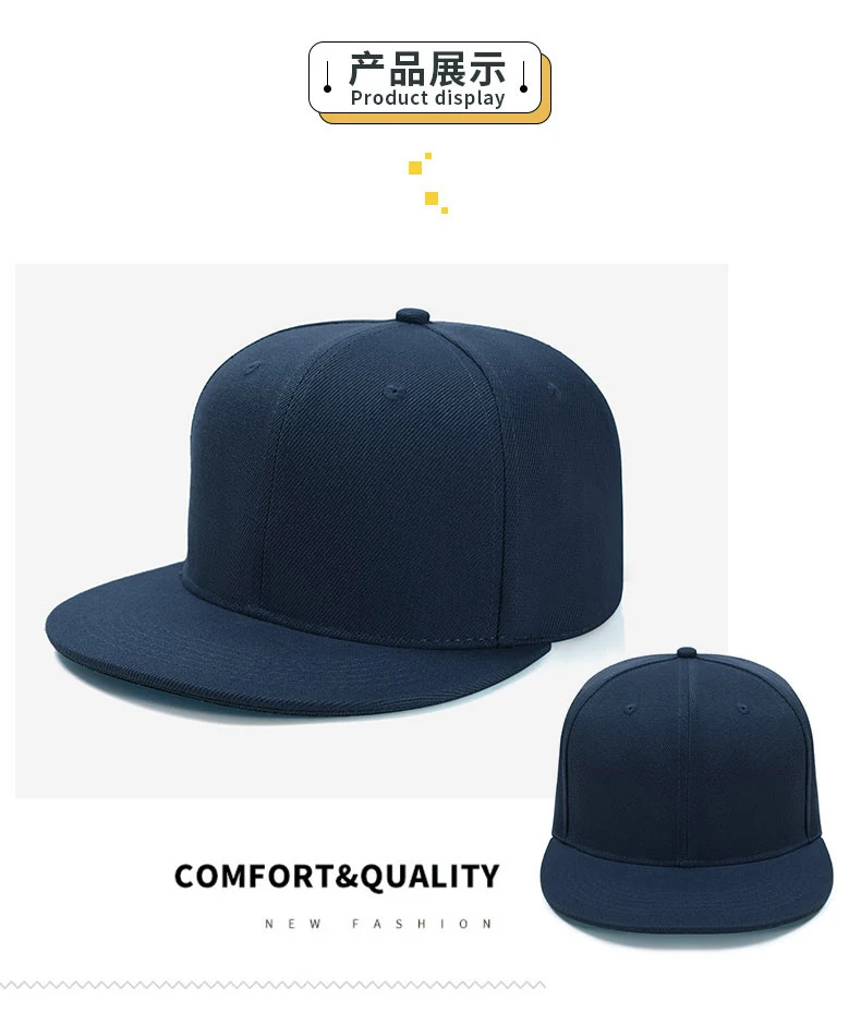 Custom-made Popular Logo 3d Embroidered Flat-brimmed Baseball Cap Cool ...