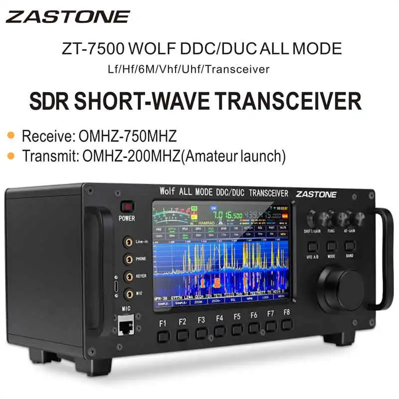 Zastone Zt7500 Sdr Short Wave Transceiver Hf Lf 6m Vhf Uhf Ddc Duc All ...