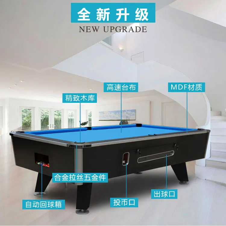 Cheap White Commercial Professinal 7ft 8ft Coin-operated Pool Table ...