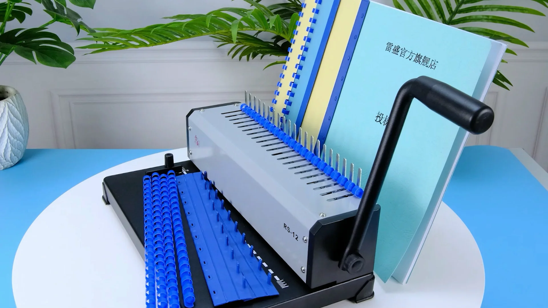 Customizable Rayson Rs-12 Paper Puncher A4 Manual Binder 21 Holes Puncher Comb Binding Machine ...