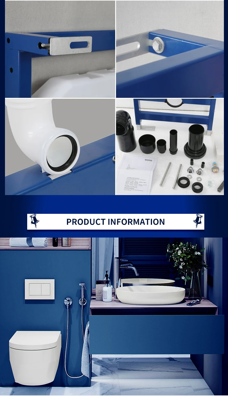 Concealed Cistern Toilet Modern Style Elongated Bowl Made Of Ceramic ...