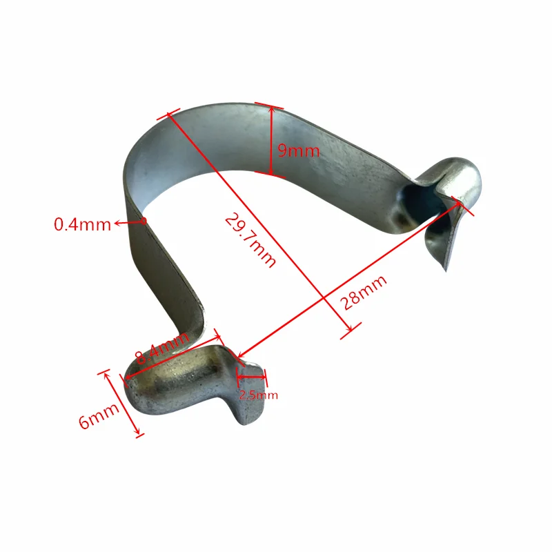 U Shaped Button Kayak Paddle Push Button Spring Clips