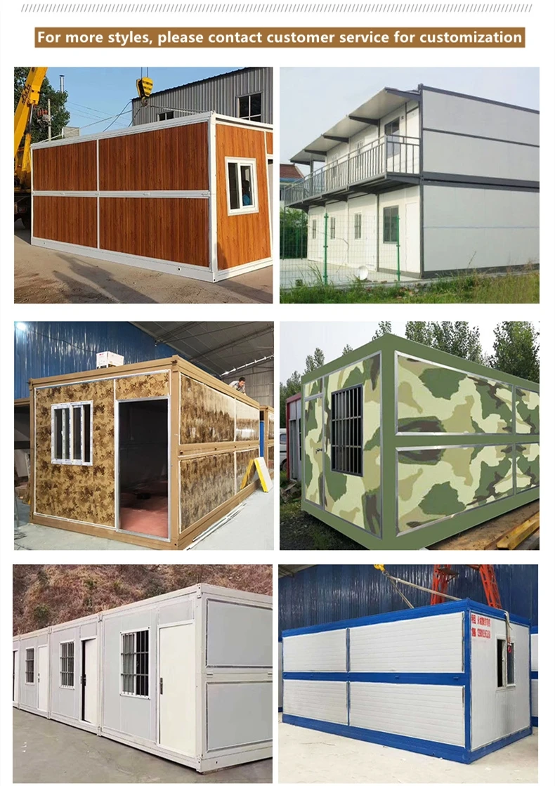 20ft Cheap Foldable Prefab Container Camping Tiny Houses Portable Pod ...