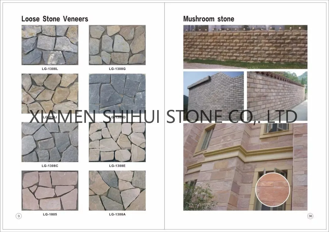 Buff Quartzite Dry Stack Stone Veneer for Exterior Cladding