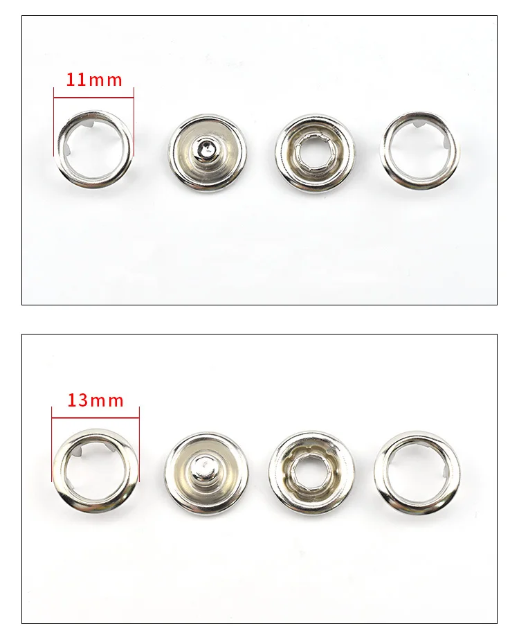 Metal Brass Stainless Steel High-foot Hollow Round Five-claw Snap ...