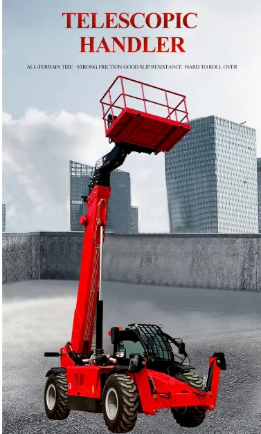 3.5ton Telehandler Forklift 7 Meters Lifting Height with Price List for ...
