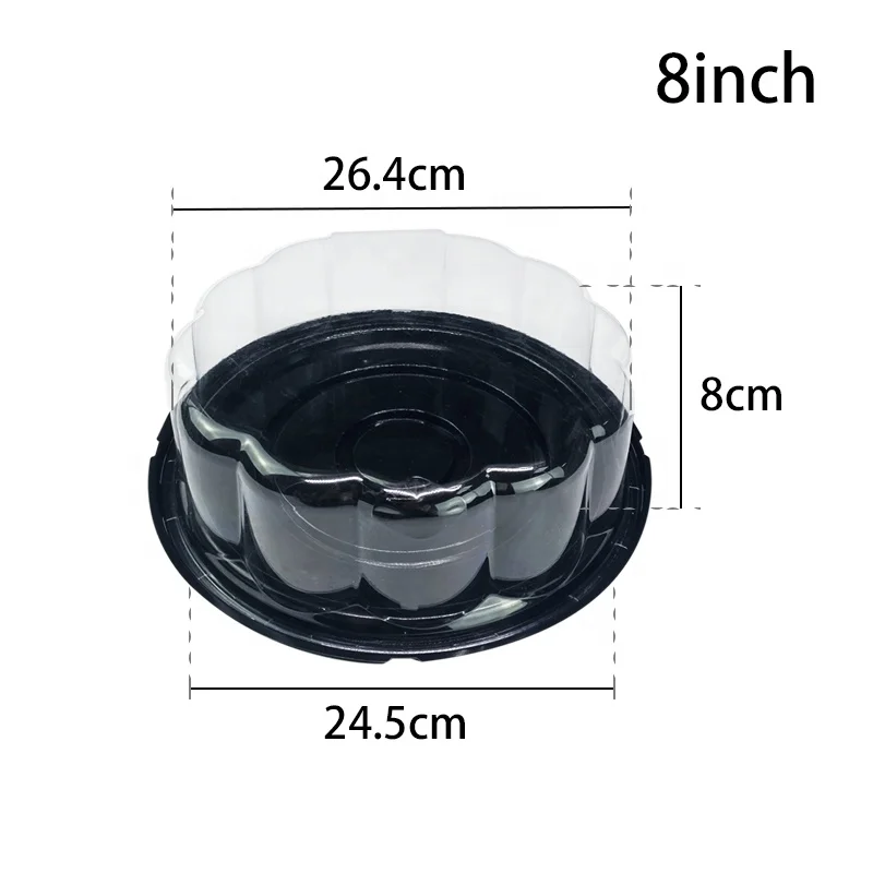 Disposable Transparent Plastic Togo Cake Container Cake Box With Dome ...