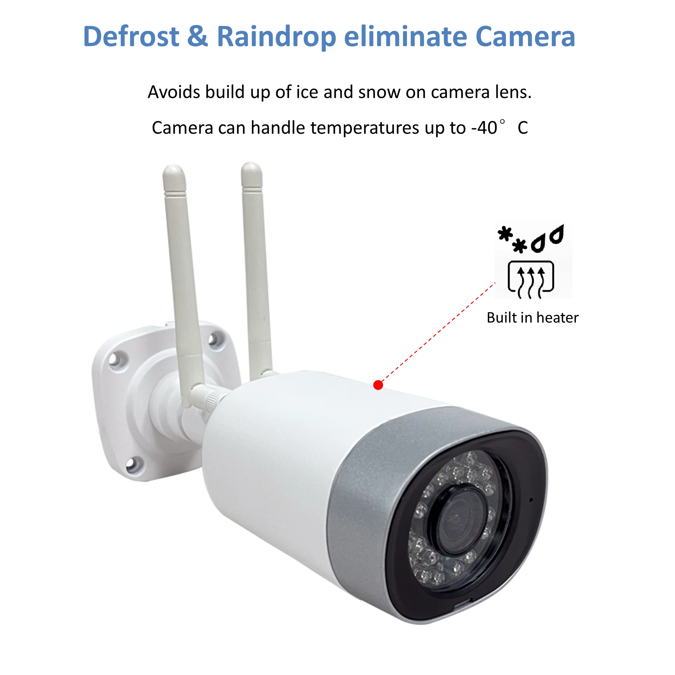 HD 4K WIFI 4G LTE SIM Card Outdoor Metal Bullet Camera