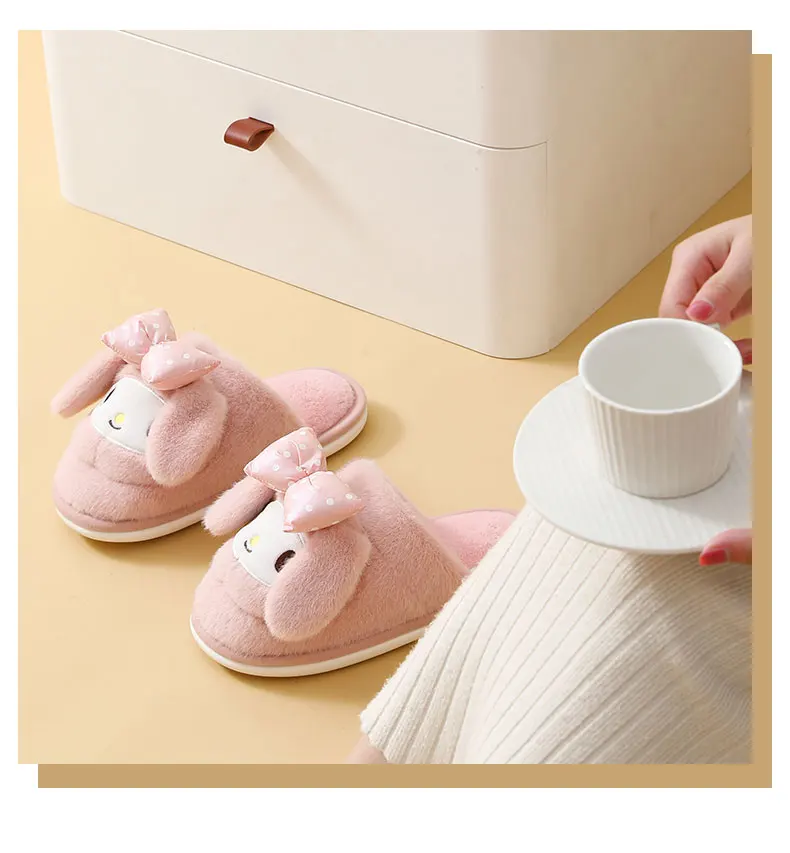 Funny Cute Plush Slippers for Women – Warm Cartoon Slides for Autumn ...