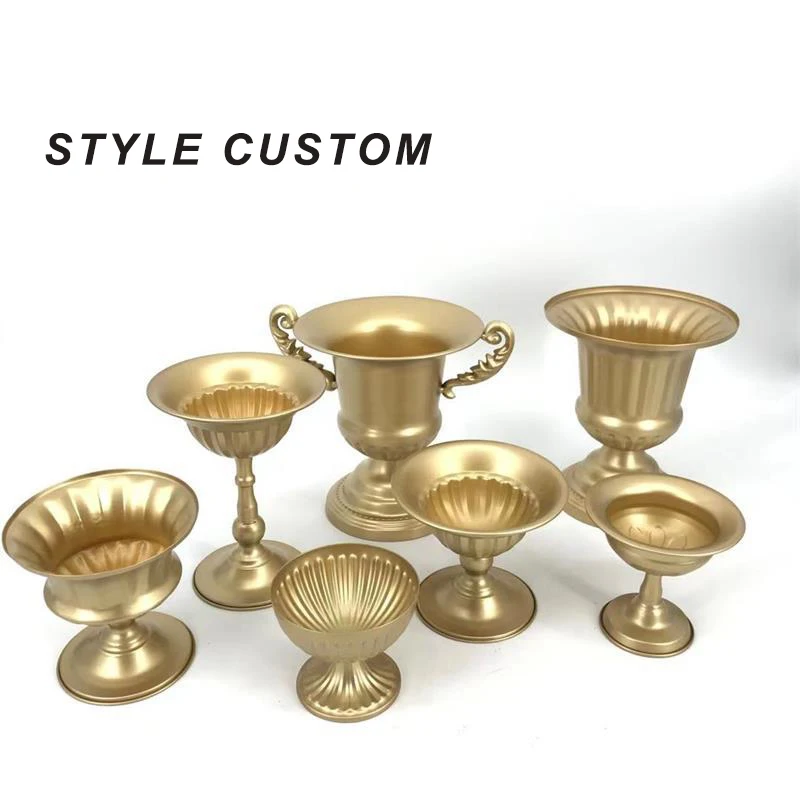 Gold Compote Bowl Vase - Perfect for Wedding Centerpieces
