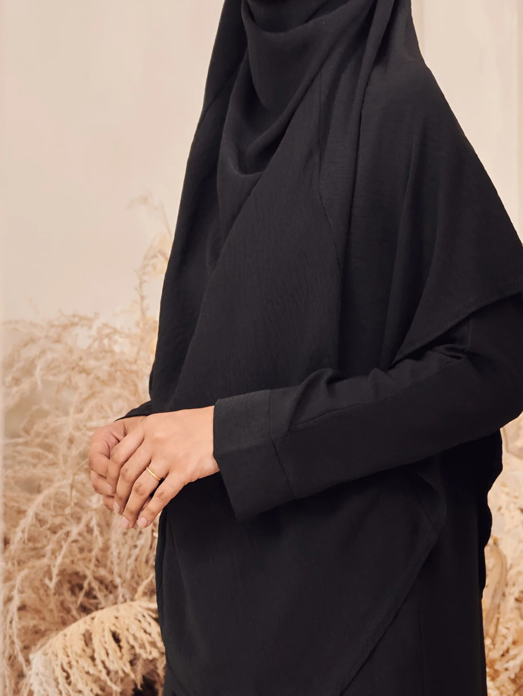 Ramadan 2-piece Middle East Muslim Robe Abaya, Solid Color Hjiab, Women ...