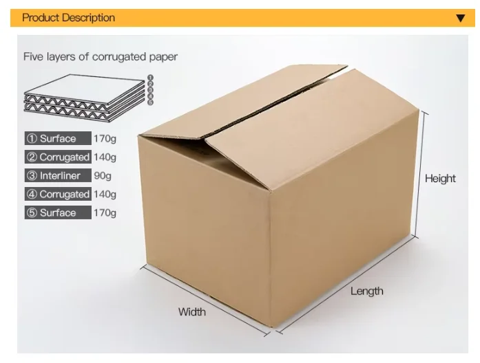 Wholesale Custom Recycled Corrugated Carton Boxes