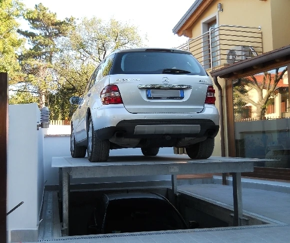 3M Basement Underground Garage Double Parking Car Lift - Scissor Lift ...