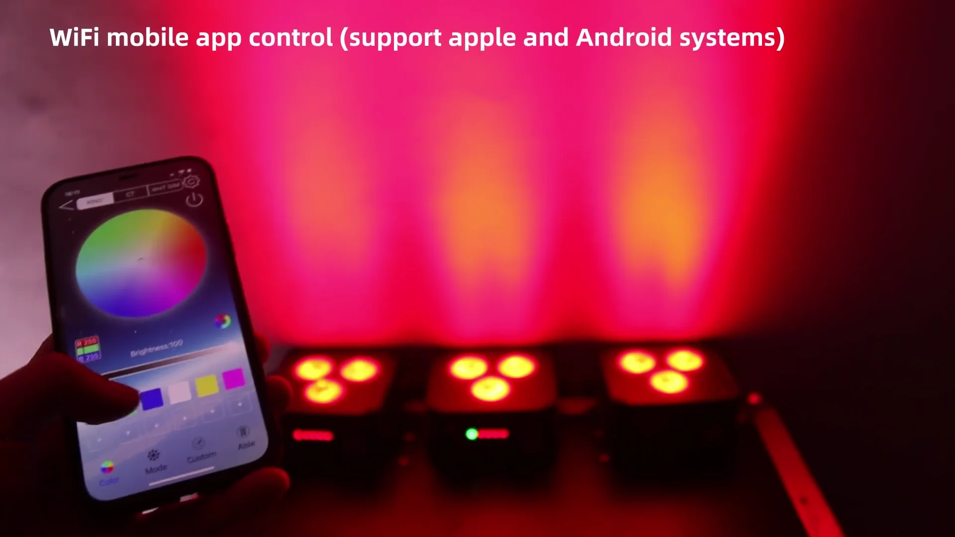 Uplights Battery Wireless 3*18w Rgbwa+uv Dj Stage Backdrop Par Uplight ...