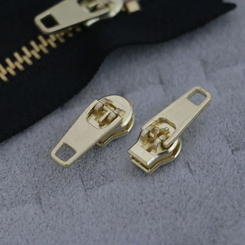 Custom Metal Separating Golden Brass Zipper For Jeans Sewing - Buy ...