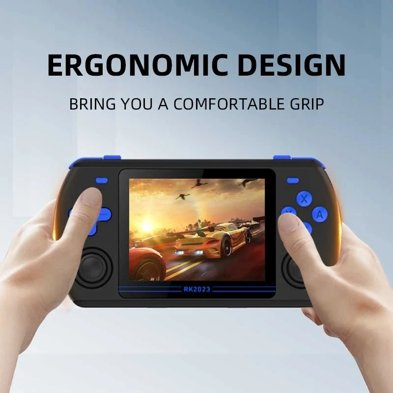 POWKIDDY RK2023 Retro Handheld Game Console 3.5 Inch HD Portable Video Game Players RK3566 Chip Gaming PS1 Emulator Alibaba