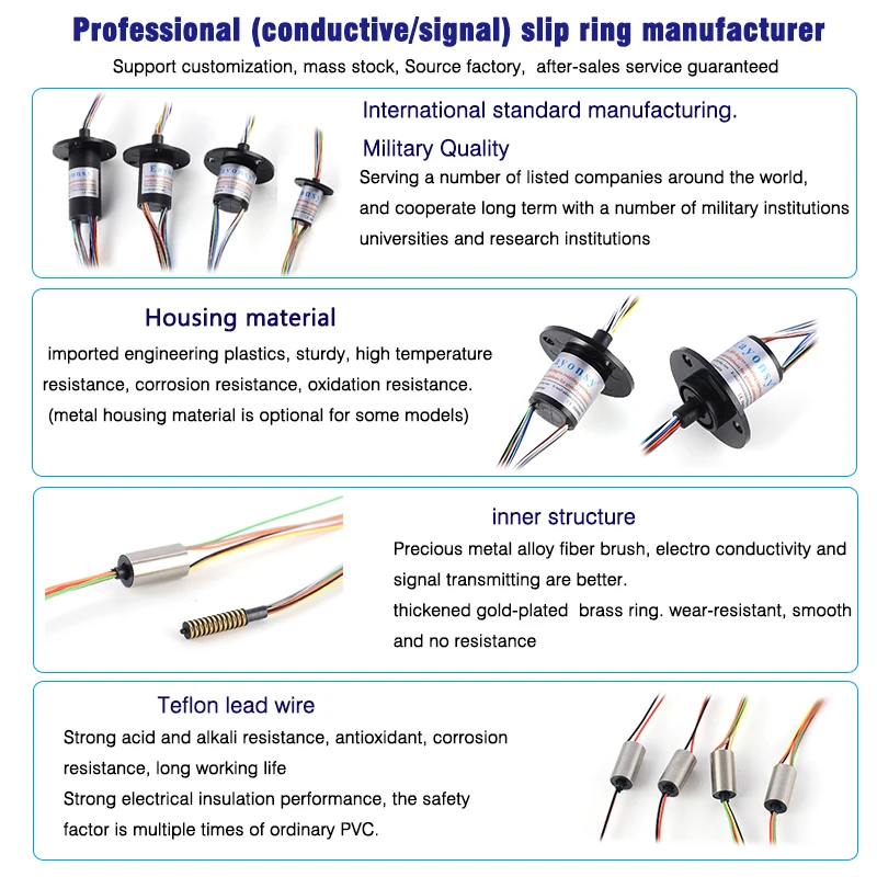 Alibaba.com: HM007-02 Mini Slip Ring, 6.5mm OD, 2 wires, 1A current ...