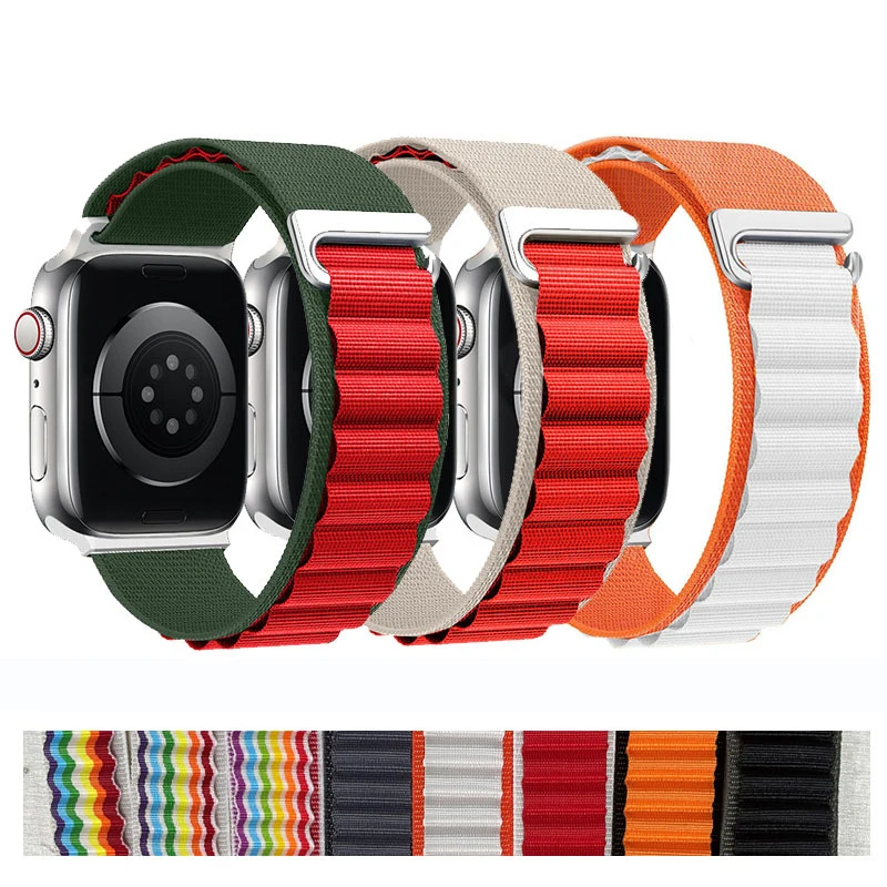 Modified Alpine Loop Nylon Band For Apple Watch Strap 49mm Premium ...