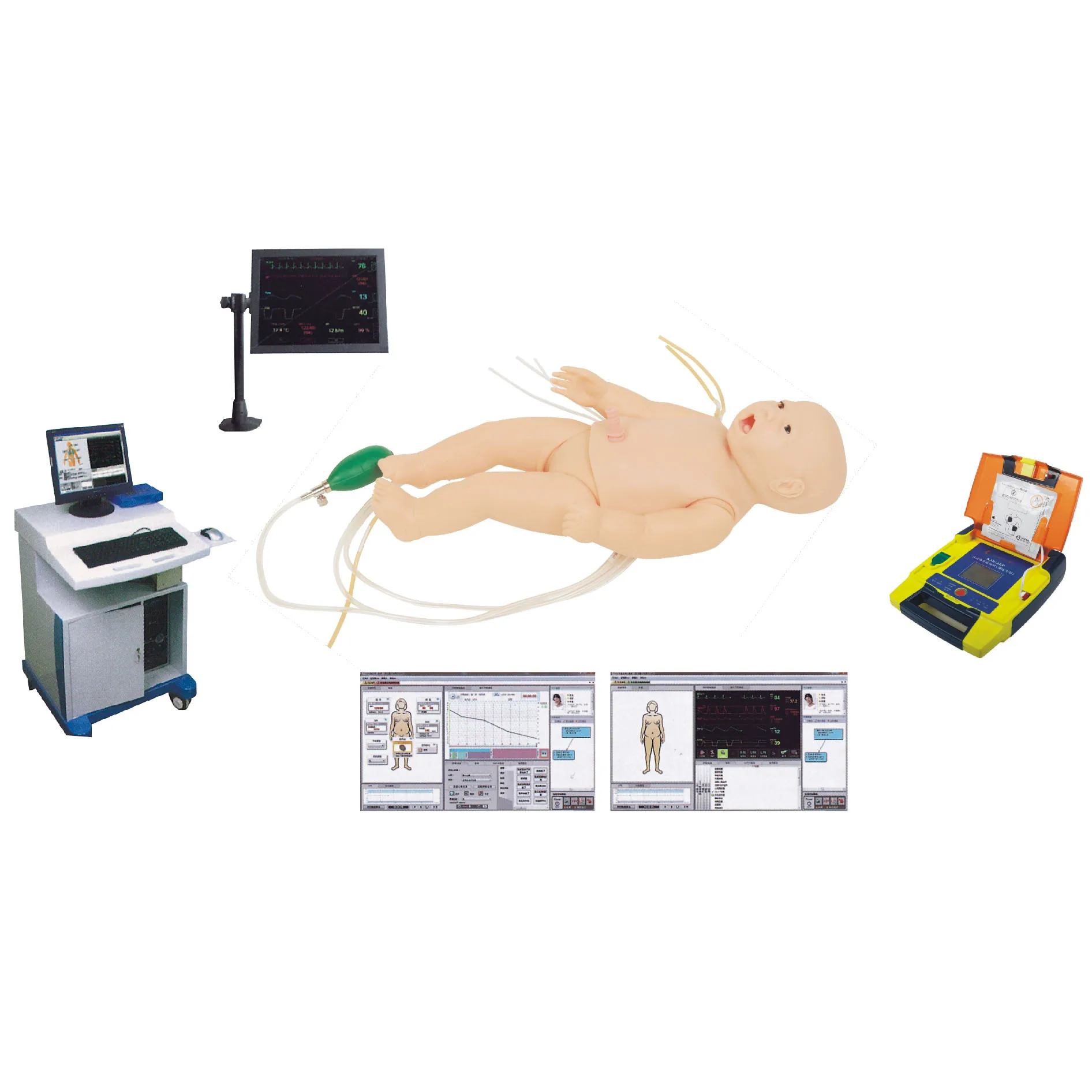Neonatal Emergency Obstetric Birth Dummy Simulator Manikin