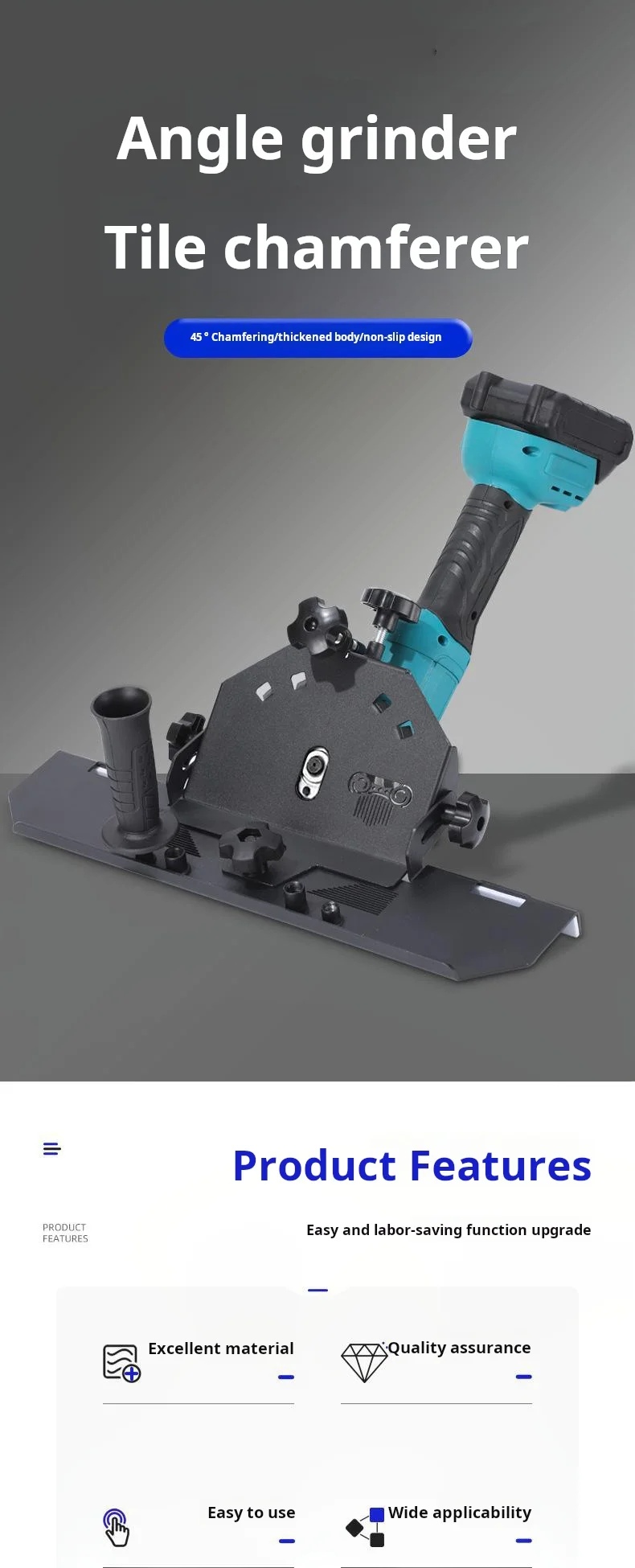 45 Degree Angle Cutting Machine Chamfering Machine Small Edge Grinder ...