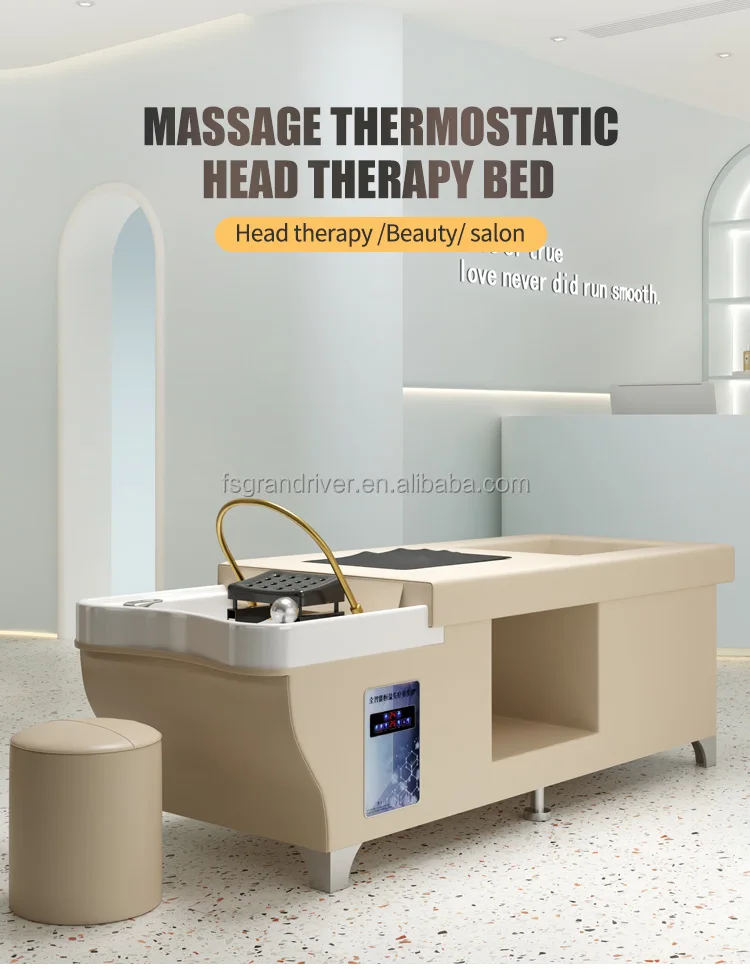 Massage Salon Shampoo Bed Multifunctional Hydrotherapy Circulating Bed ...