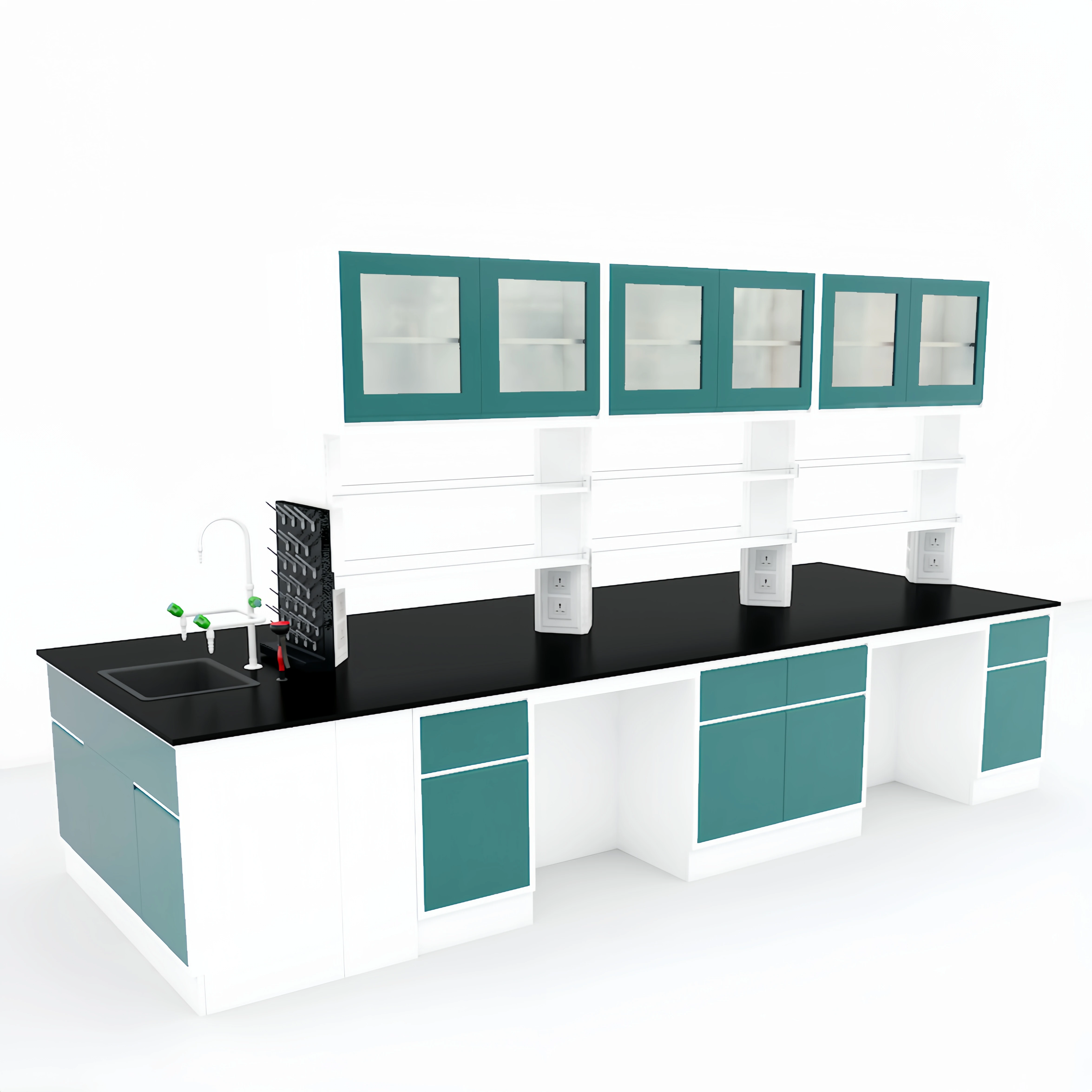 Medical Laboratory Furniture Equipment With Lab Wall Cupboard Lab Work ...