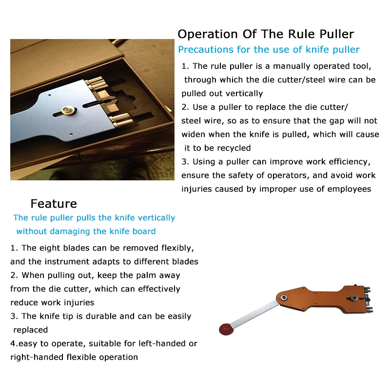 Creasing Rule Extractor - Durable Die-Cutting Blade Puller