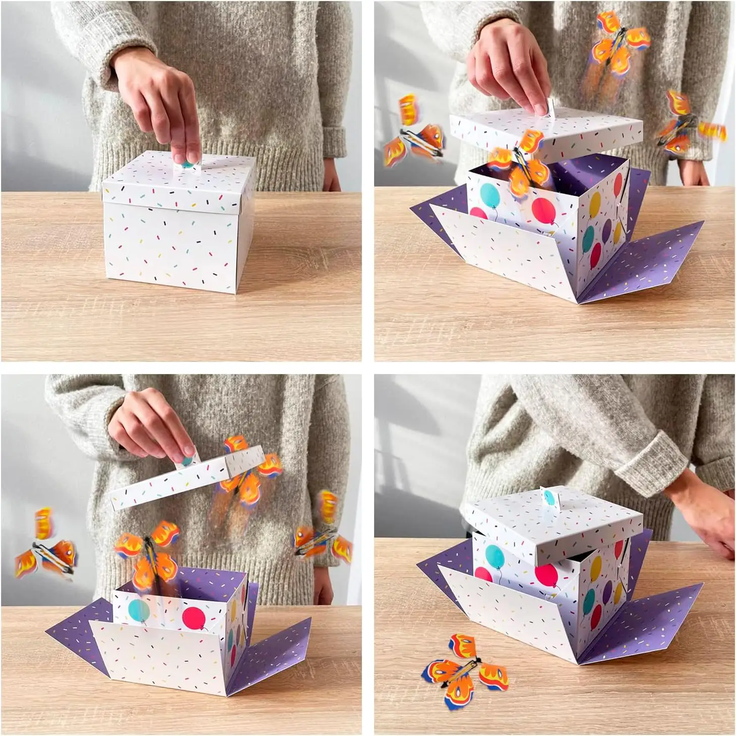Explosion Surprise Box Surprise Butterfly Gift Handmade Birthday ...