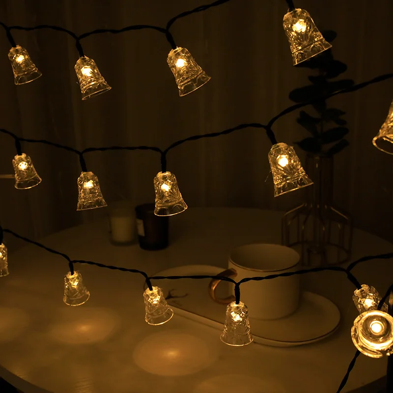 Solar Jingle Bell String Lights Christmas Decorative String Lights ...