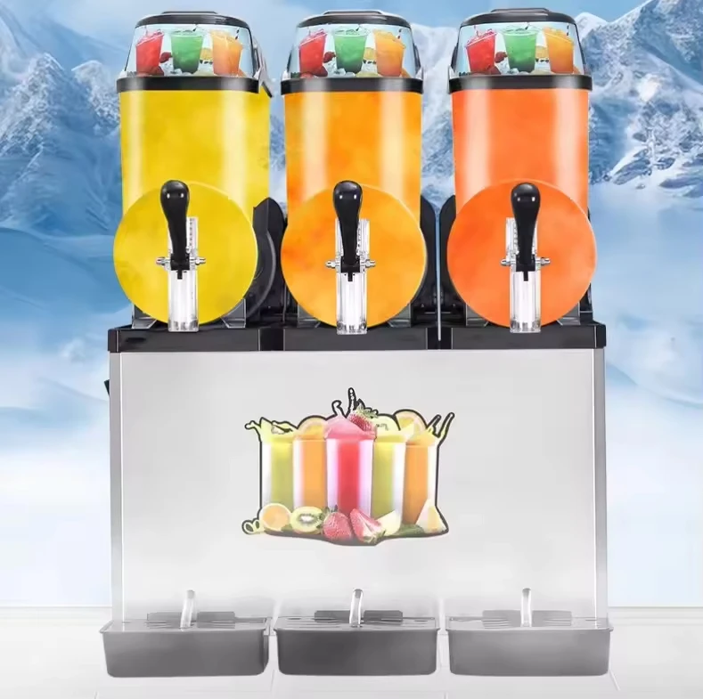 Commercial Fully Enclosed Frozen Cocktail Ice Slush Machine Beverage ...