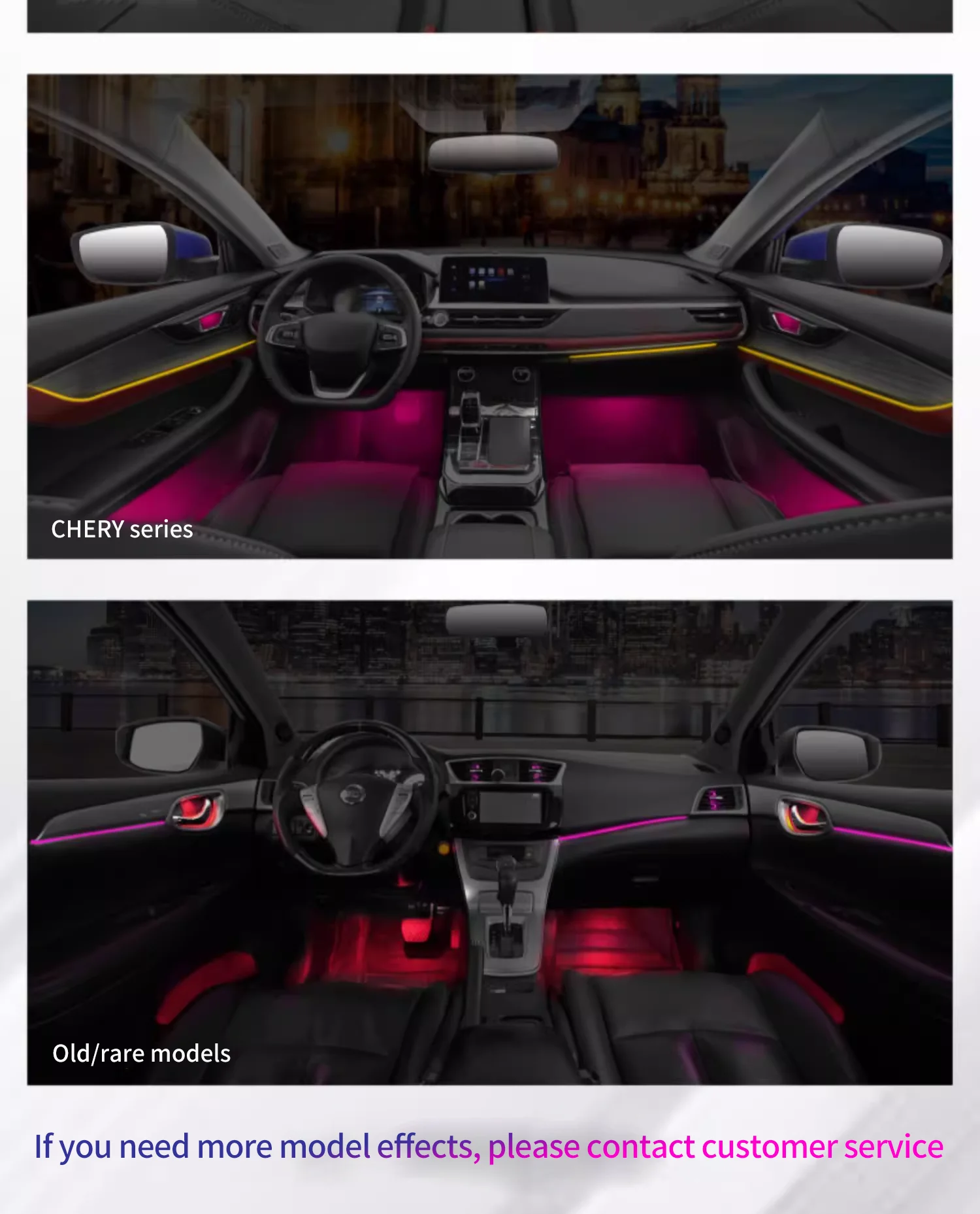 Car Accessories Interior Decorative App Control Ambient Light 18 In 1 ...