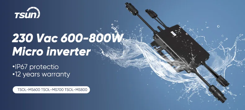 Tsun Micro Inverter M800 DE 600W - Efficient Solar Power
