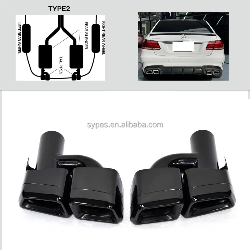 SYPES Stainless Steel Exhaust Tips for Mercedes-benz