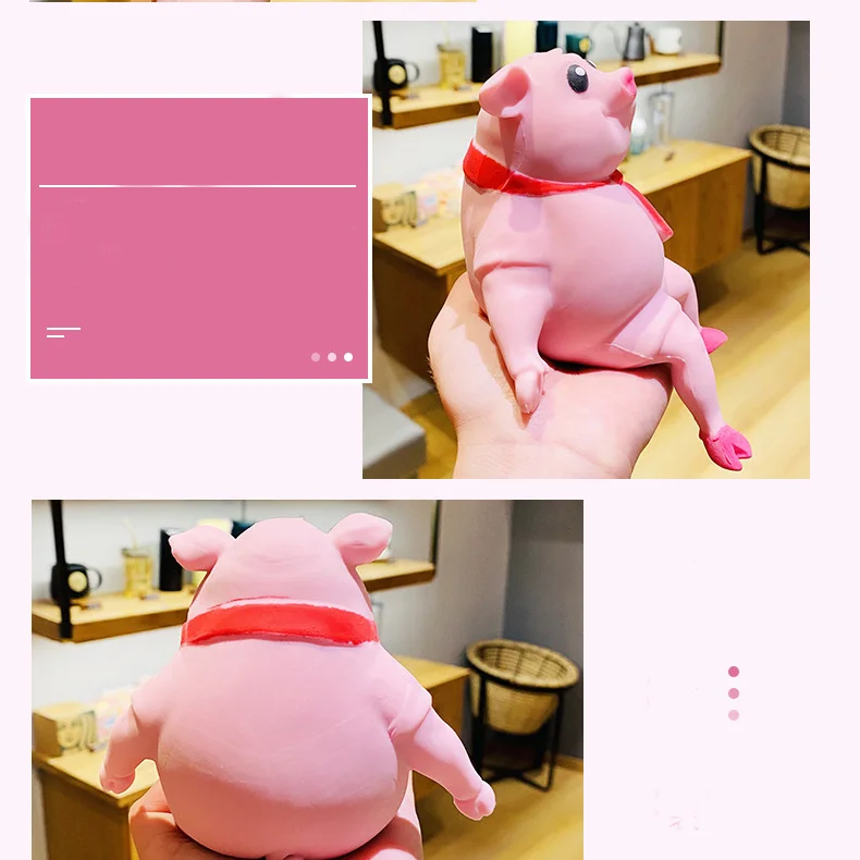 Stretchy Chubby Figure Piggy Squeeze Toy Soft Sand Tpr Toy For Stress ...