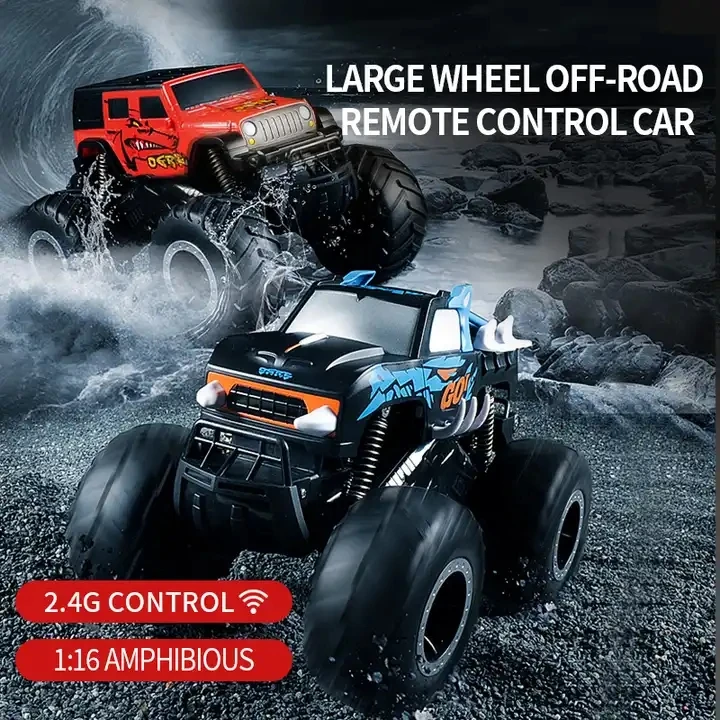 Big Wheels All Terrain Remote Control Monster Truck Snowmobile Off-road ...