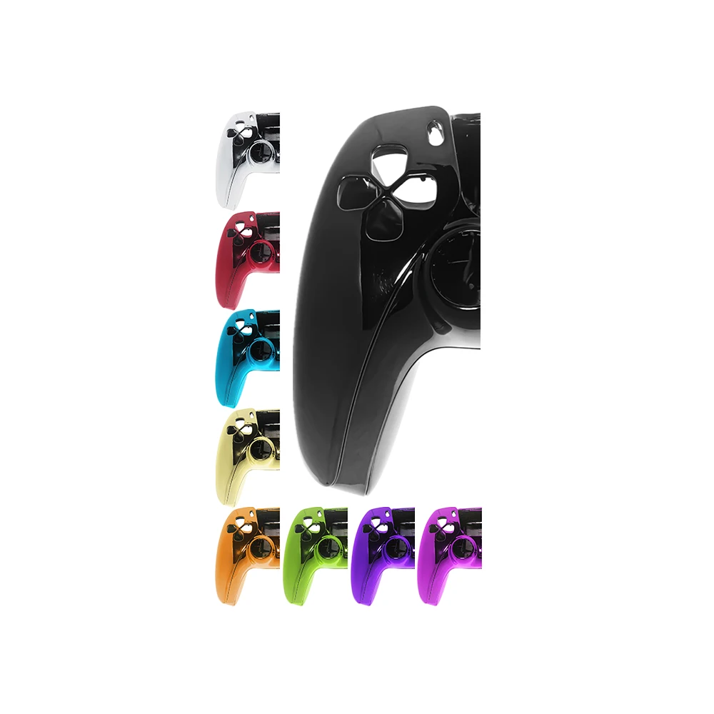 Rosa-red Color For Ps5 Gamepad Games Controller Chrome Front Back Case ...