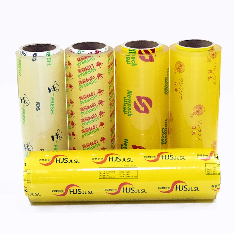 Clear Plastic Packaging 10mic Self Adhesive Customized Pvc Cling Film ...