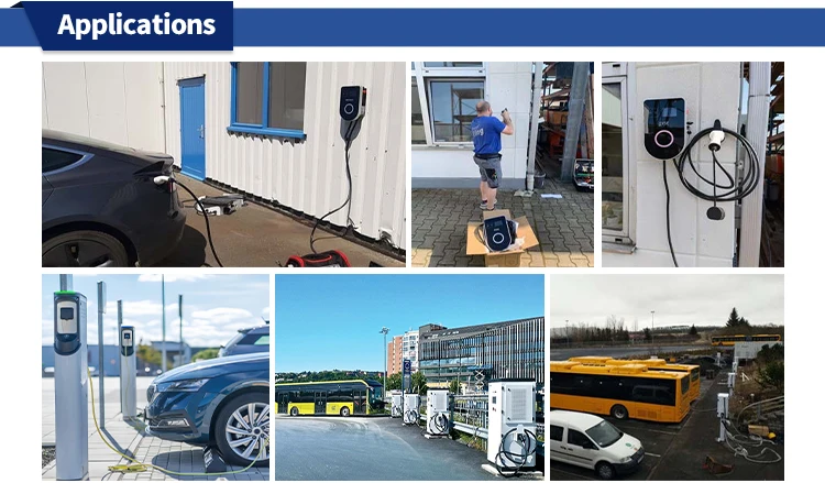 Wall Mounted 3 Phase Electric Charger Car Station Ev Charge Type 2 ...