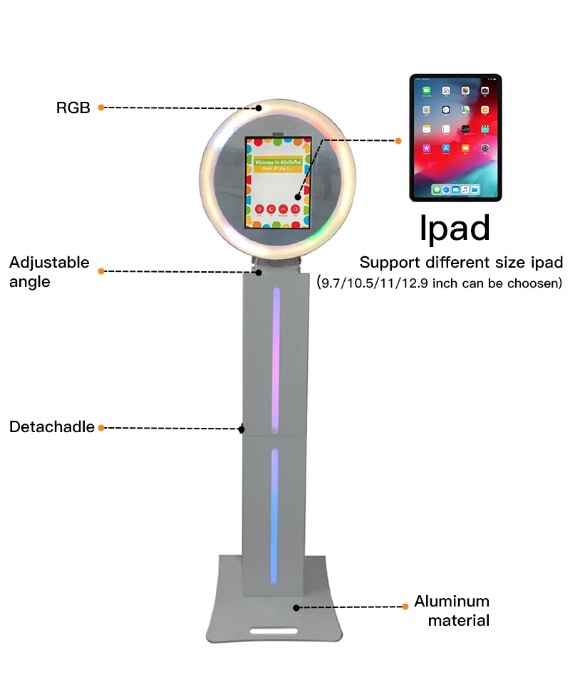 Portable Led Ring Light Roamer Roaming Photobooth Ipad Photo Booth ...