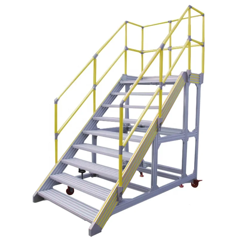 Langle Working Platform And Stairs Industrial Automation Aluminum ...