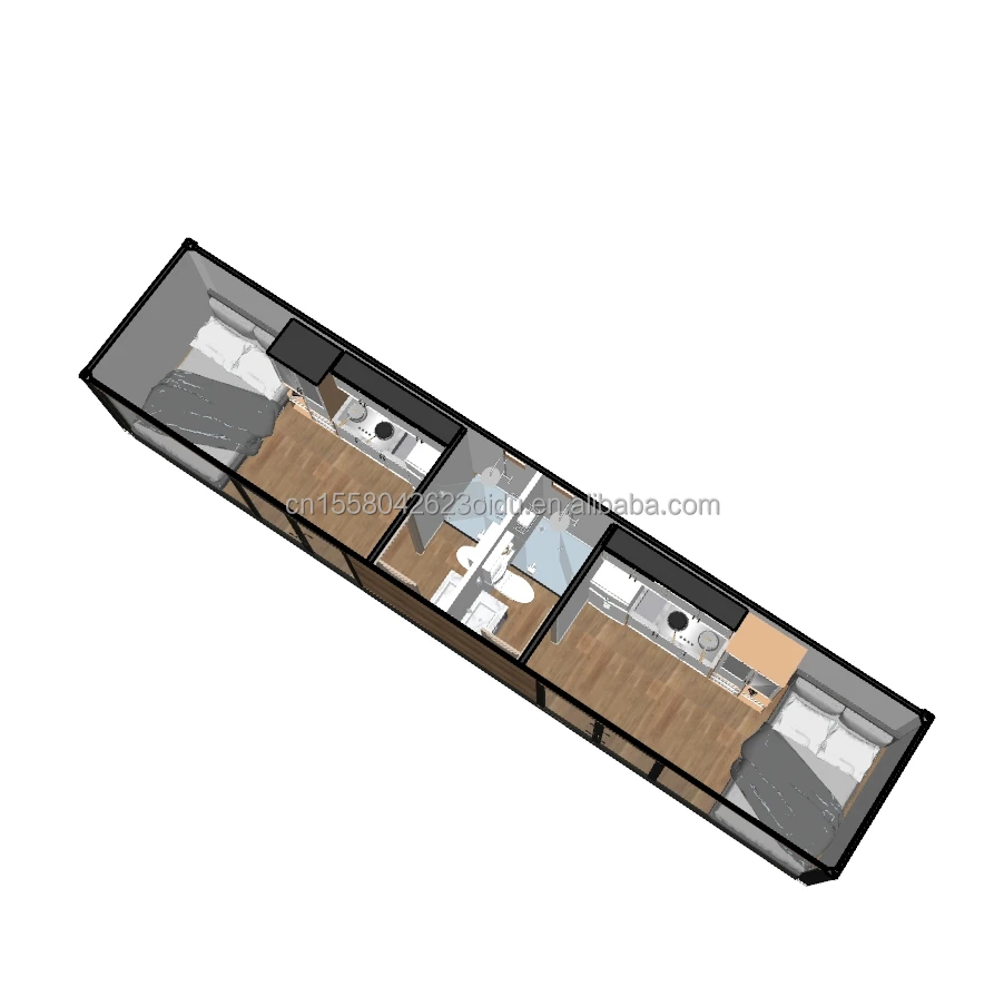 EU 40ft Double Bedroom Container - Modern Living Solutions