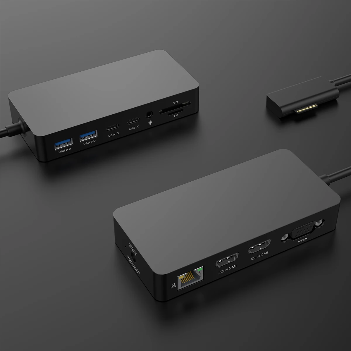 Portable 12-in-1 Triple Display 2 HDMI 4K VGA Surface Docking Station ...