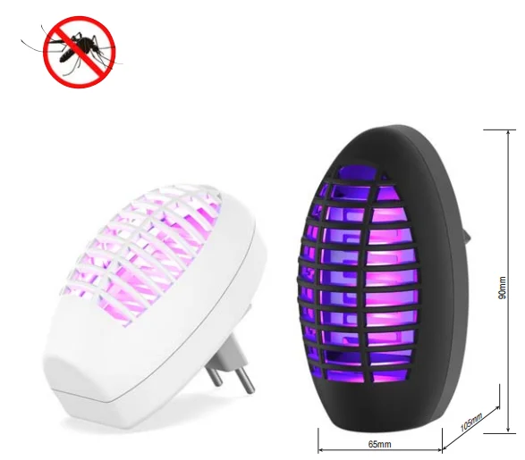 Electric Shock Uv Led 1w Light Europe Socket Mosquito Killer Lamp Anti ...