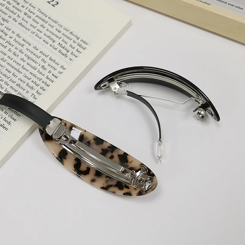 Korean Design Acetic Acid Barrette Spring Ponytail Holder Woman Hair ...