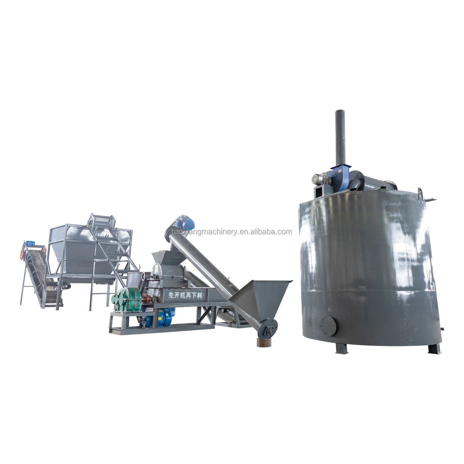 Hot Air Flow Continuous Rotary Biochar Pyrolysis Carbonization Stove ...