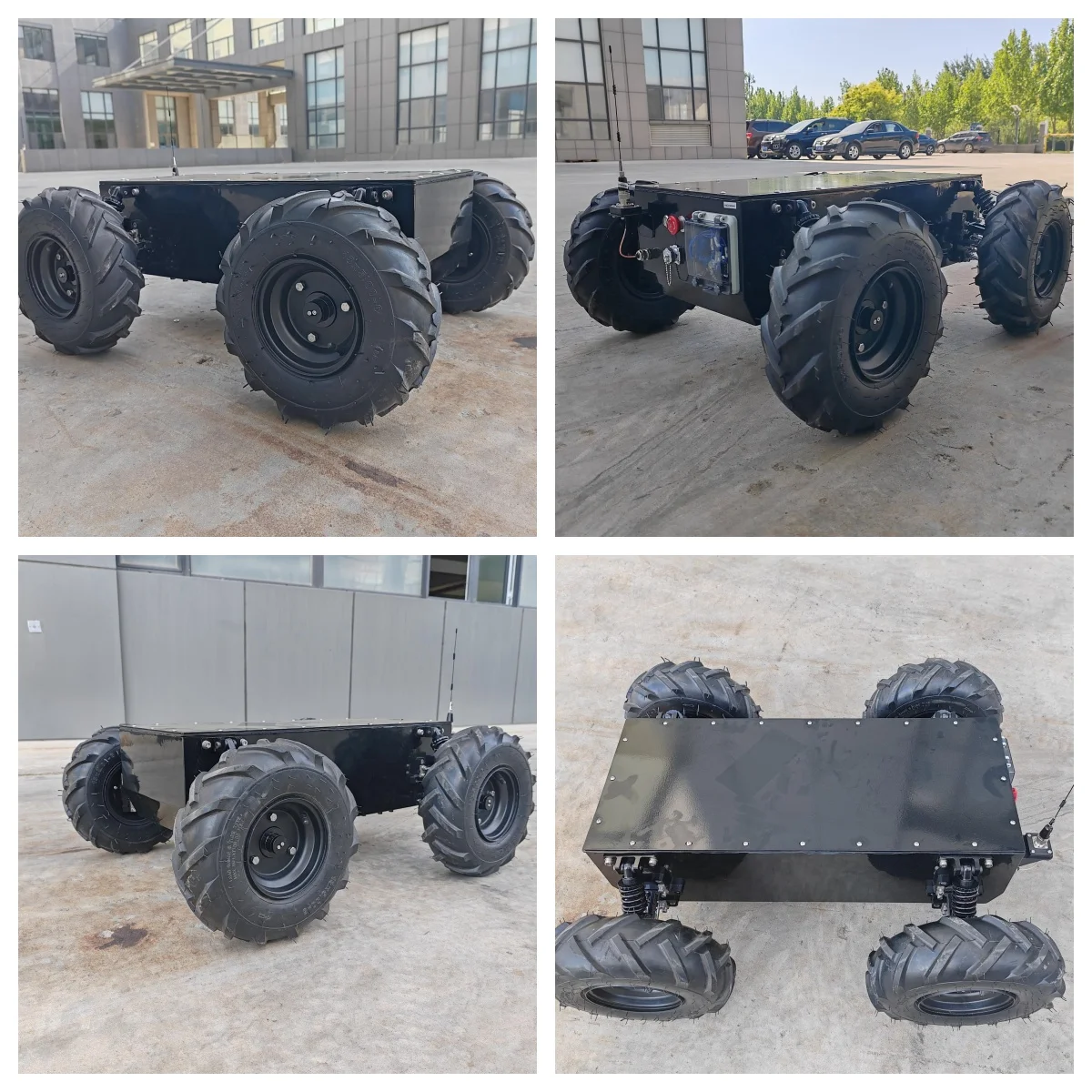 Carbon Steel 4WD Smart Robot Vehicle CAN BUS 4 Wheels Drive Motor UGV ...