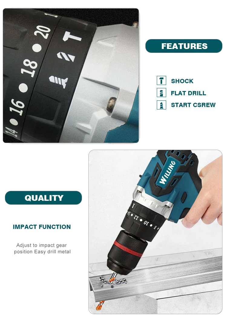 Brand New Hand Drilling Machines 13mm Chuck 21v Power Drills Taladro ...