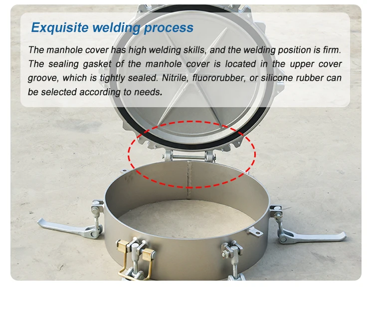 Aluminum Alloy Quick Opening Manhole Cover for Cement Tanker