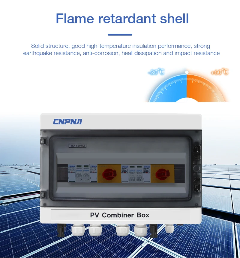 Dc Solar Pv Combiner Box Dc Combination Lock Box 2 4 6 8 12 Strings For ...